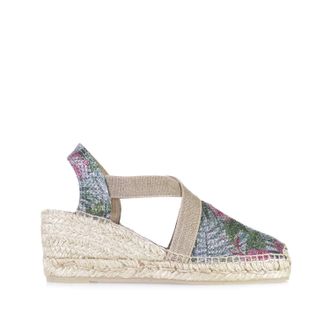 Toni Pons Triton Womens Espadrilles 37 EU Multi (Silver Floral)