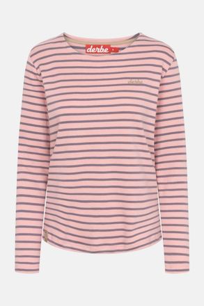 Derbe Derbe Streifenshirt Interstriped Damen Rosa Lila Grau Lan