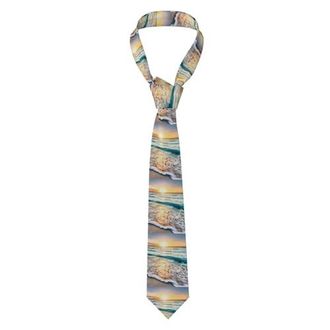 Generic Cravate Plage, Mer, Oc&eacute;an, Coucher De Soleil &Eacute;l&eacute;gant Necktie &Eacute;troit Cravate Pour Hommes Pour Accessoires C&eacute;l&eacute;brations Mariage