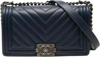 Chanel Sac bandouli&egrave;re vintage Pre-owned - Femme - Pre-owned - Bleu - Taille: ONE Size