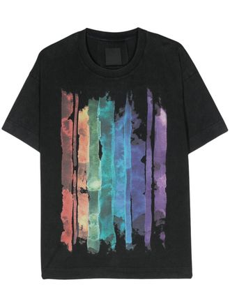 Givenchy t-shirt en coton &agrave; imprim&eacute; graphique - Noir