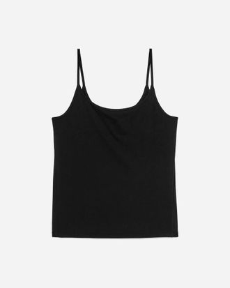 Arket Tanktop Mit Stretch -Schwarz