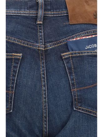 Jacob Cohen Mens Jeans Straight-Leg Denim Blue Cotton