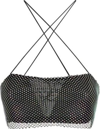 Rotate Rotate Birger Christensen, Femme, Tops, Noir, Taille: 40 FR Hauts sans manches