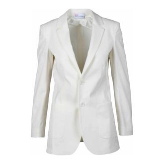 Red Valentino Eleganter Wollmischung Blazer - - Jackets - Damen - Wei&szlig; - XS