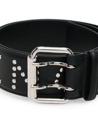Givenchy Studded Leather Belt - Black