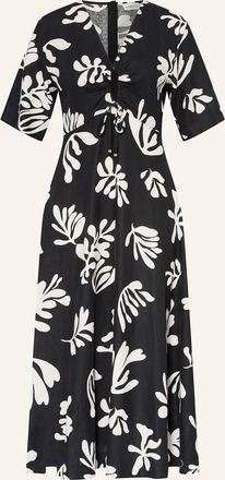 Marella Kleid Mit Leinen schwarz