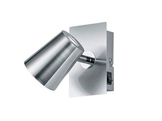 Trio Leuchten LED Wandspot Narcos 873170107, Metall Nickel matt / Chrom, 1 x 4 Watt