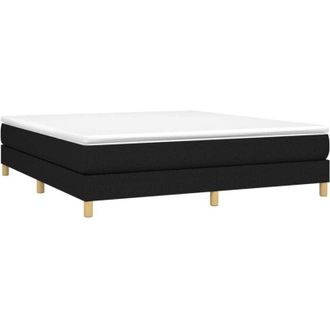 vidaXL Bettgestell ohne Matratze Schwarz 160x200 cm Stoff Vidaxl