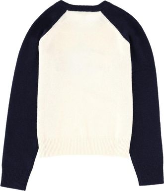 Sporty & Rich Logo Cashmere-Wool Blend Sweater - Multicolor