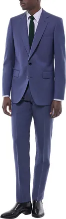 Fursac Costume ajust&eacute; en toile de laine - Taille 44 - Homme