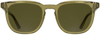 Calvin Klein Mens Sunglasses CK25536S - Transparent Honey with Solid Brown Lens