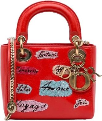 Dior Mini sac Pre-owned en cuir - Femme - Pre-owned - Rouge - Taille: ONE Size