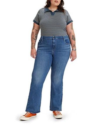 Levi's 726 High Rise Flare Jeans Femme, Medium Indigo Worn In, 26W / 32L
