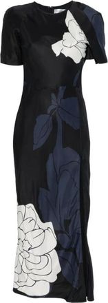 Victoria Beckham Femme, Robes, Bleu, Taille: 38 FR Abito blu