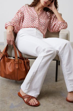 Gerard Darel Jean Flare tress&eacute; - EBENE - Blanc