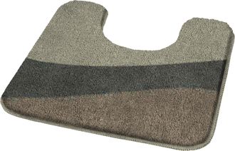 Kleine Wolke 4020271129 WC-Vorleger Eliane, 55 x 55 cm mit Ausschnitt, Taupe