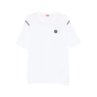 Kenzo Homme, Tops, Blanc, Taille: M Patch Crew Neck T-Shirt