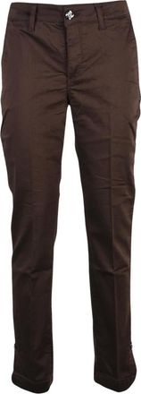 Liu Jo Pantalon chino coupe slim - Femme - Pantalons - Brun - Taille: W28