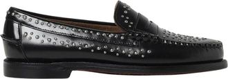 Sebago Homme, Chaussures, Noir, Taille: 41 EU Mocassins en cuir clout&eacute;s