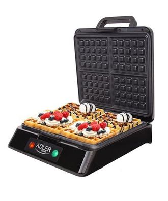 Adler Europe Adler Gaufrier 1300 W Noir, Multicolore, Taille Unique AD 3036