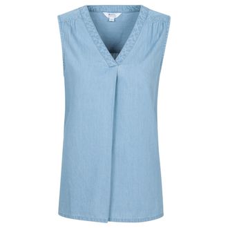 Mountain Warehouse Tuscany Hemd f&uuml;r Damen &Auml;rmellos (Hellblau)