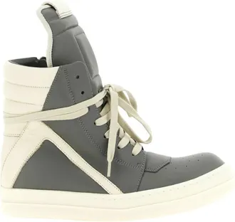 Rick Owens Femme, Chaussures, Gris, Taille: 38 1/2 EU Geobasket Baskets