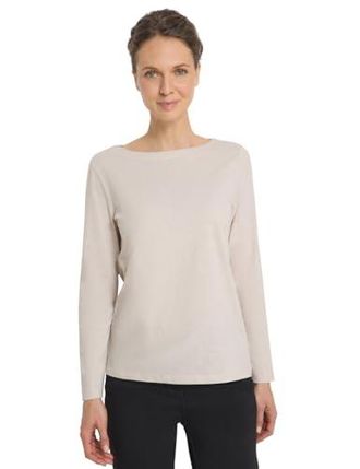 Cecil T-Shirt Basique &agrave; Manches Longues Light Greige XXL