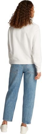 Tommy Hilfiger Damen Sweatshirt Script aus Baumwolle, Wei&szlig; (Ecru), XXL