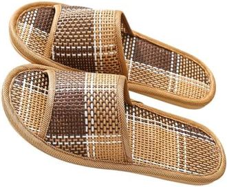 Valiclud Pantoufles été Rotin Tressé pour Maison Légères et Confortables Chaussons Intérieurs Silencieux pour Homme et Femme