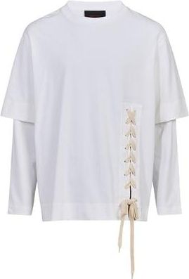 Simone Rocha T-shirt ample &agrave; lacet en coton