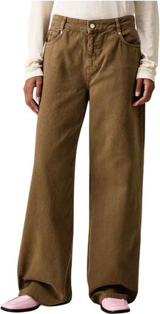 Stine Goya Pantalon large - Femme - Pantalons - Brun - Taille: W29
