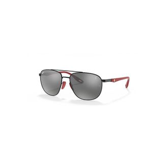 Ray-Ban Rb3659m Scuderia Ferrari Collection Sonnenbrillen Schwarz Fassung Silber Glas 57-17