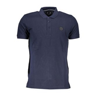 Gian Marco Venturi Gianmarco Venturi Blu Baumwoll Herren Polo