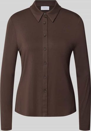 Comma Slim Fit Bluse aus Viskose-Elasthan-Mix