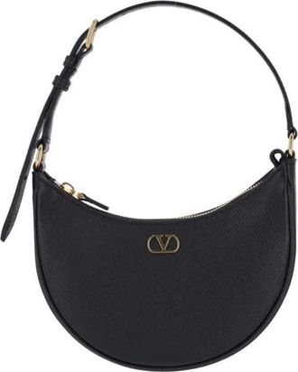 Valentino Garavani Crossbody Bags - Vlogo Signature Mini Hobo Bag Black - Gr. unisize - in Schwarz - f&uuml;r Damen