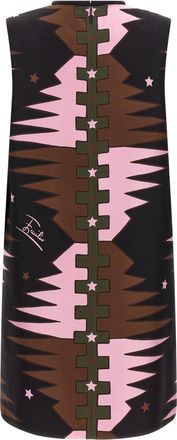 Emilio Pucci Valdimontone Print Silk Dress - Multicolor