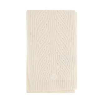 Moncler Strickschal mit Spitzendetail - - Accessories - Damen - Beige - ONE SIZE