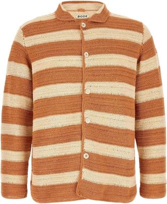Bode Femme, Pulls, Multicolore, Taille: 40 FR Summertime Stripe Cardigan