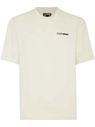 Plein Sport t-shirt à fines nervures - Gris