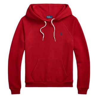 Polo Ralph Lauren Femme, Sweatshirts et sweats &agrave; capuche, Rouge, Taille: 36 FR Sweat &agrave; Capuche en Polaire Rouge