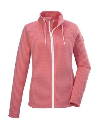 Killtec Strickjacke KOS 24 WMN FLX JCKT Damenjacke mit Comfort-Stretch und Kinnschutz, seitliche Taschen