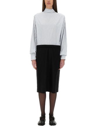 Maison Margiela Inverted Striped Cotton Shirt - Multicolor
