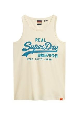 Superdry D&eacute;bardeur Cali vintage pour homme avec logo, blanc cass&eacute;, XXL