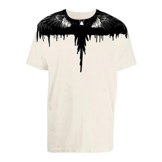 Marcelo Burlon Bedrucktes T-Shirt - - Tops - Herren - Wei&szlig; - M