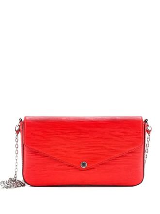Louis Vuitton sac &agrave; bandouli&egrave;re Felicie Pochette Epi en cuir - Rouge