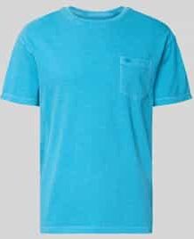 Superdry T-Shirt aus Baumwoll-Leinen-Mix mit Brusttasche