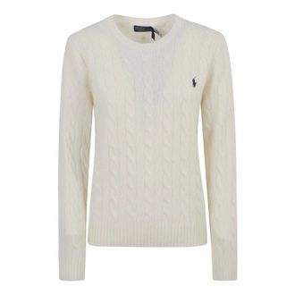 Ralph Lauren Julianna Zopfstrick-Pullover - - Knitwear - Damen - Wei&szlig; - L