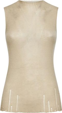 Uma Wang UMA Wang, Femme, Tops, Brun, Taille: 40 FR Sleeveless Top