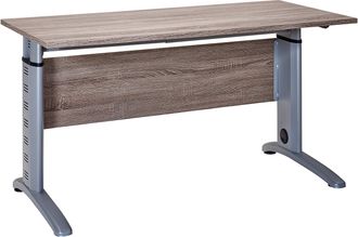 Schildmeyer Möbelpartner Till Schreibtisch, 701429, trüffeleiche Dekor, ca. 140 x 65 x 69,5-87,5 cm